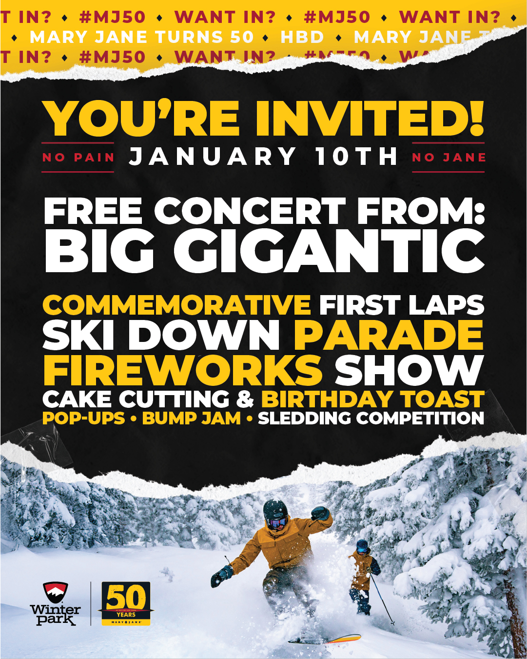 Mary Jane 50 Birthday Party